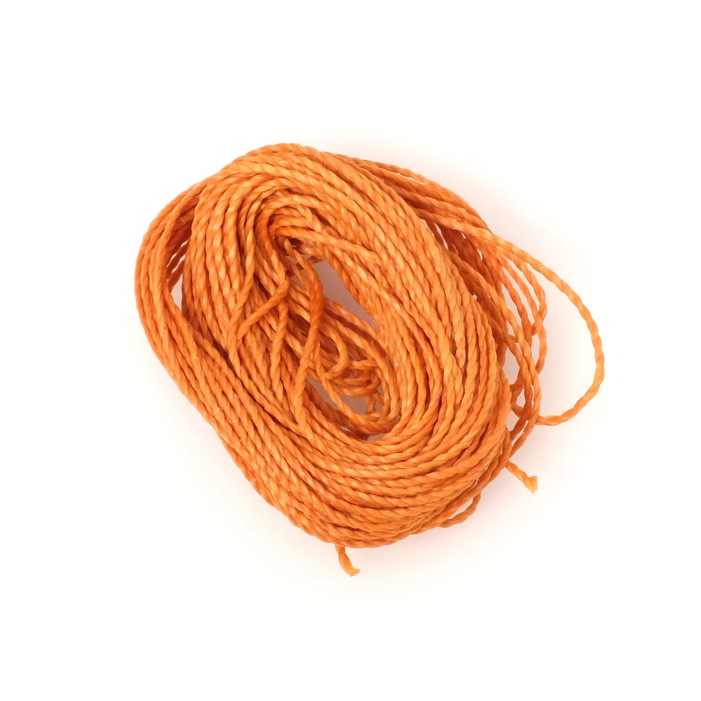 Fil ciré Linhasita 1mm Camel pour micro macramé - 10m - Perles Corner