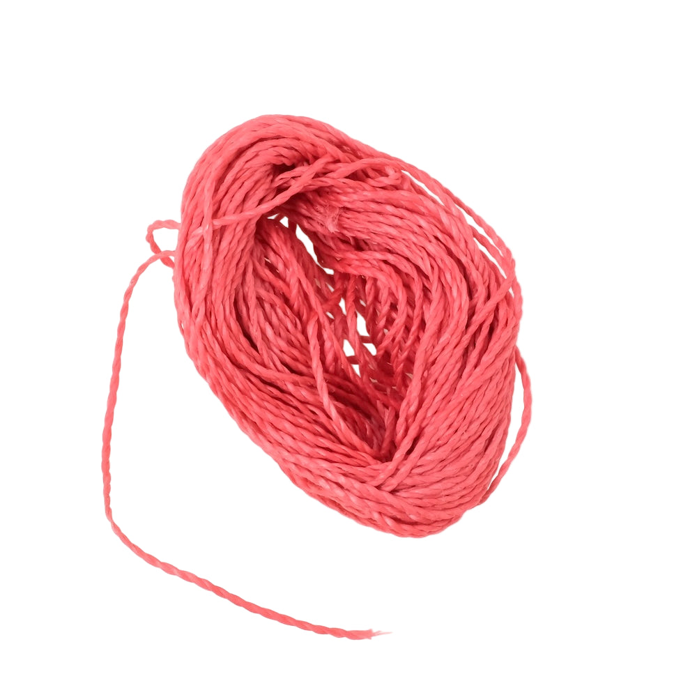 Fil ciré Linhasita 1mm Framboise pour micro macramé - Perles Corner