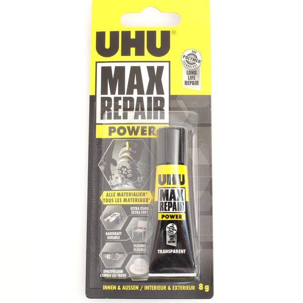 Colle UHU Max Repair 8g : Forte, Flexible et Transparente - Perles Corner
