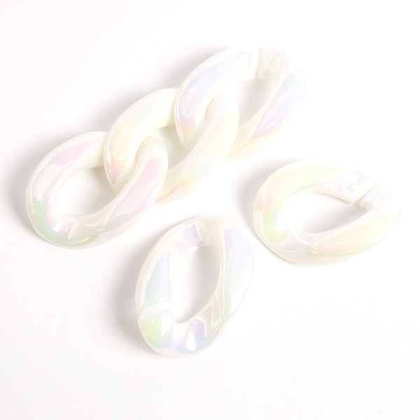 Colored acetate chain for DIY jewelry creations - Perles Corner